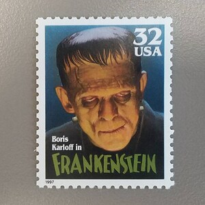 Five 5 Frankenstein 32c Stamps // Movie Monsters // Vintage Unused ...