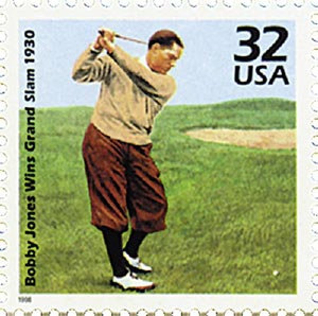 One 1 Bobby Jones Grand Slam 32c Stamp // Celebrate the Century 1930s ...