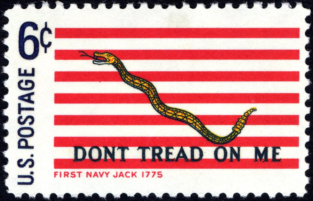 Vintage 1968 First Navy Jack Flag 6c Postage Stamps // 6 Cent Unused ...