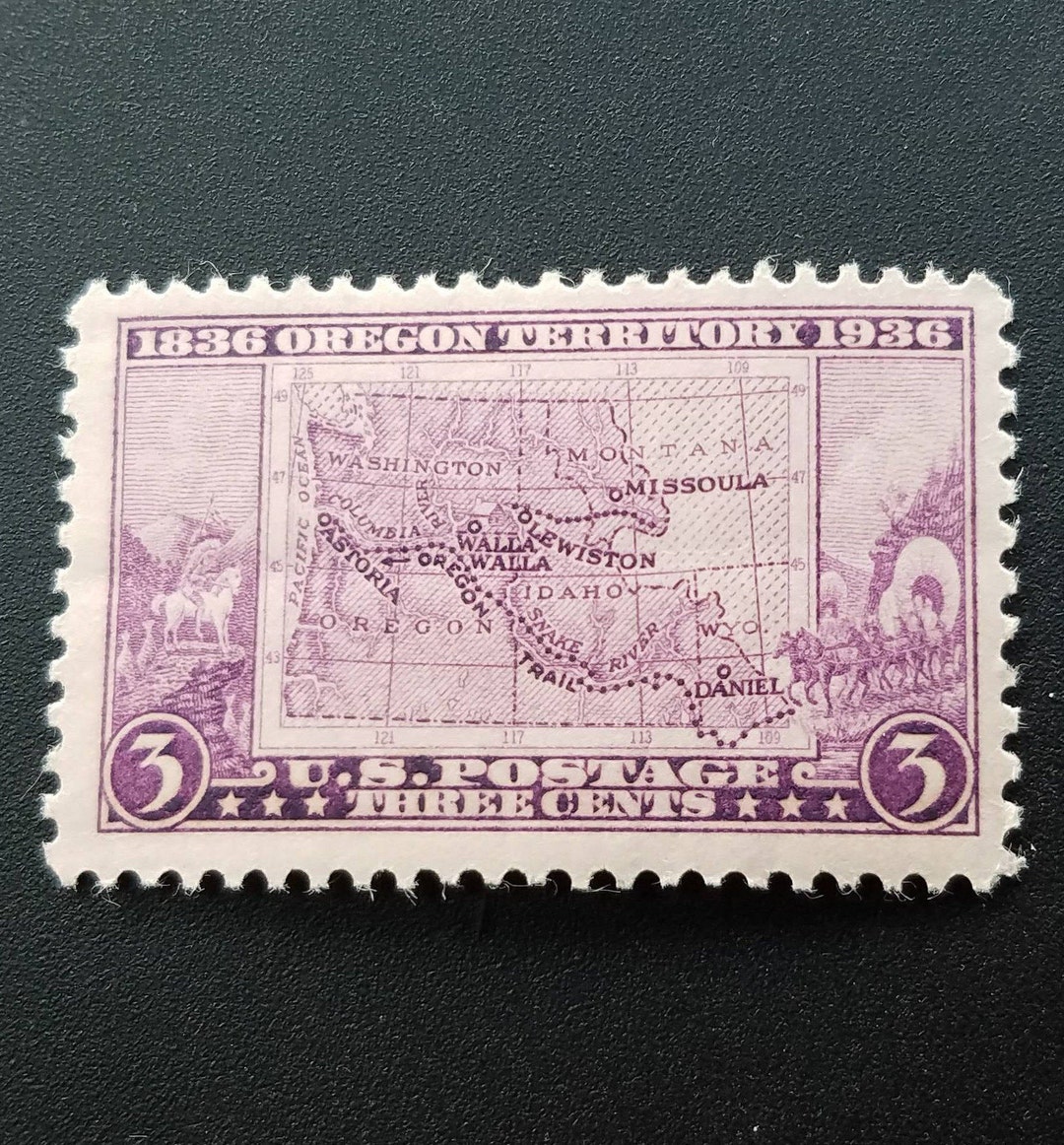 Vintage 1936 Oregon Territory Stamp, 3 Cent Postage (set of 10) - Etsy
