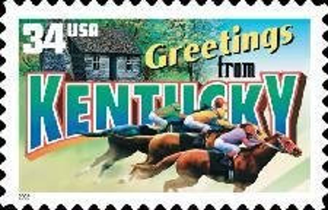 Five 5 Greetings From Kentucky // Unused Postage Stamps // 34 Cent ...