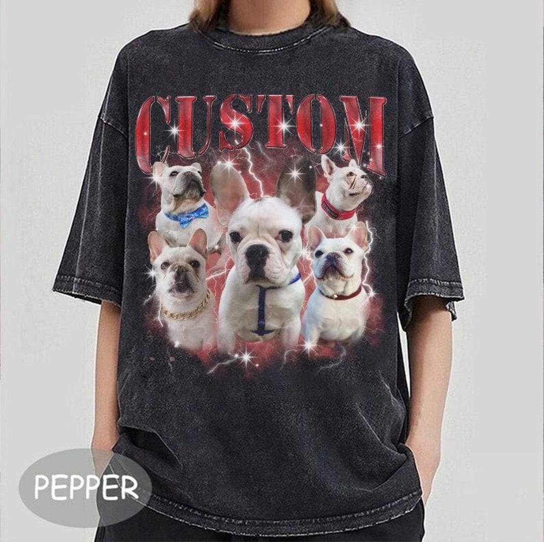 CUSTOM Bootleg Rap Pet T-shirt, Custom Pet Photo Shirt, Bootleg Rap Dog ...