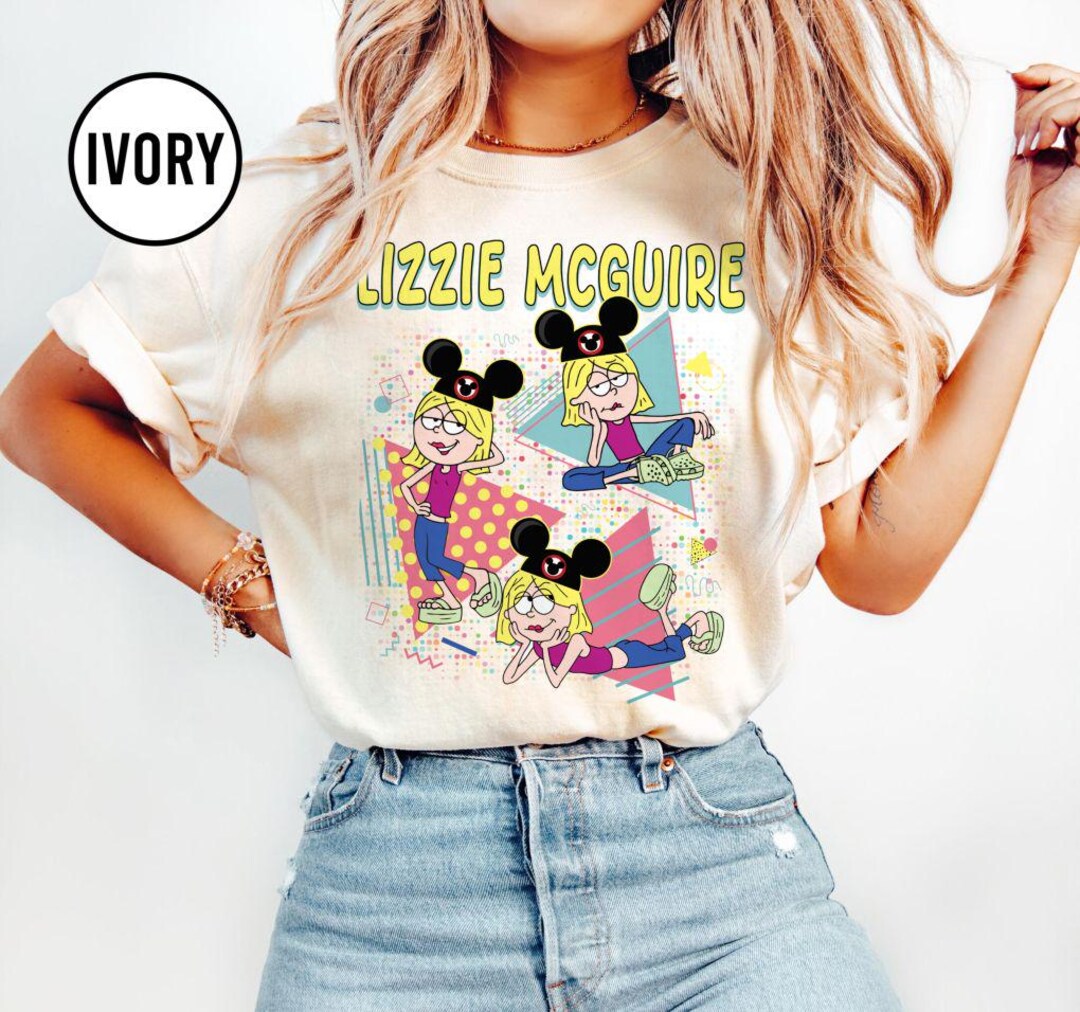 Retro 90s Disney Lizzie Mcguire Mickey Ears Shirt, Cute Lizzie This is ...