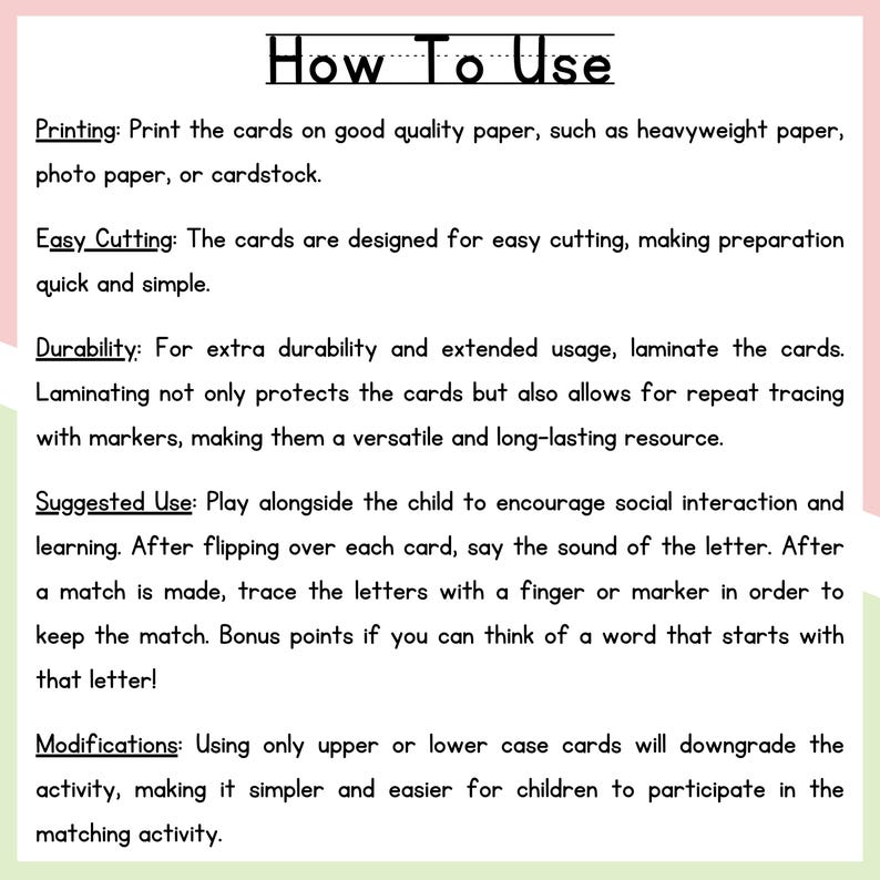 Alphabet Tracing Flashcard Matching Memory Game, Upper & Lower Case ...