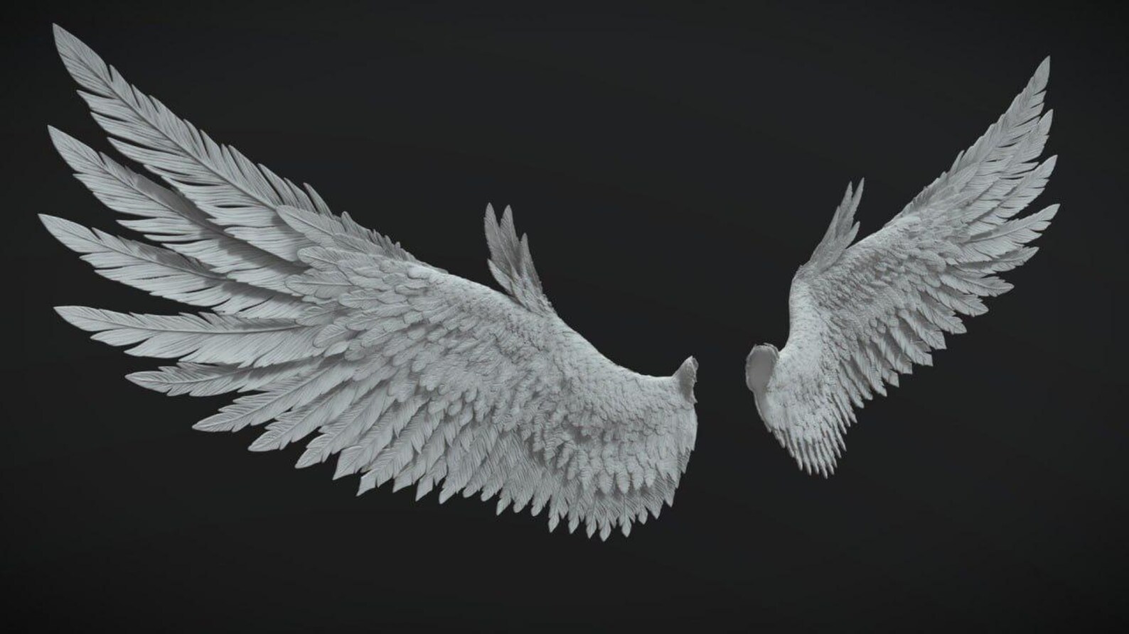 3d Stl Drawing Files,stl for Print,3d Angel Wing Model,3d Printing Anf ...