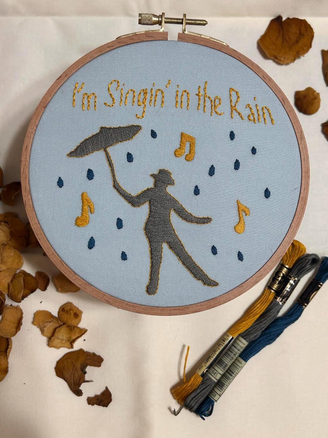 Singin' in the Rain Embroidery PDF Downloadable Pattern Gene Kelly ...