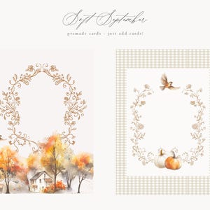 Watercolor Rustic Fall Clipart - Preppy Fall - September Clipart - Fine ...