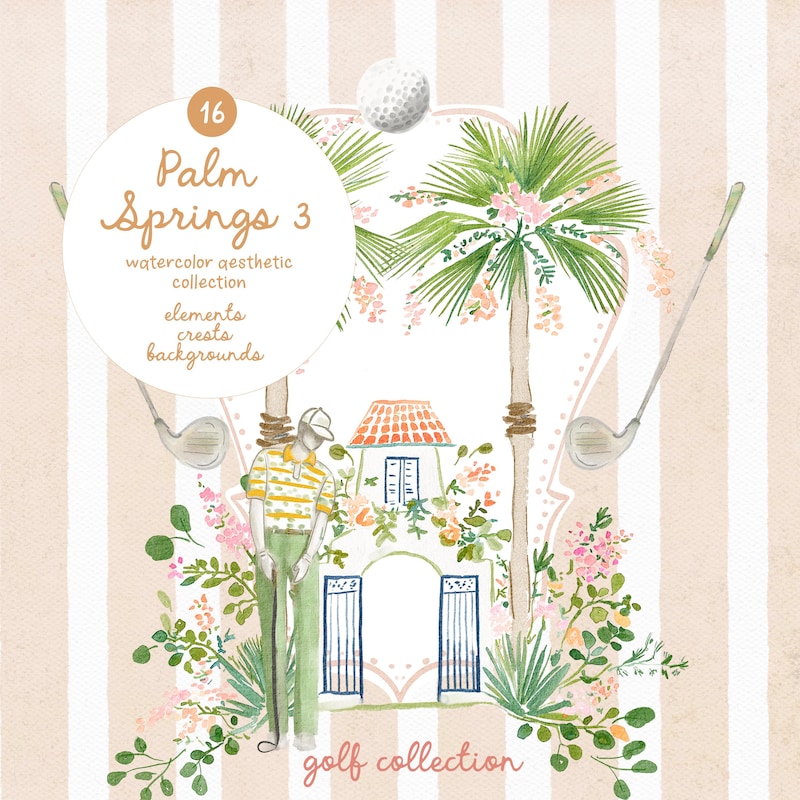 Preppy Golf Crest - Etsy UK