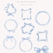 Blue Coquette Watercolor Collection - Ribbon Clipart Set - Blue Bows ...