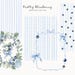Watercolor Preppy Blueberry Clipart Collection - Not AI - Etsy
