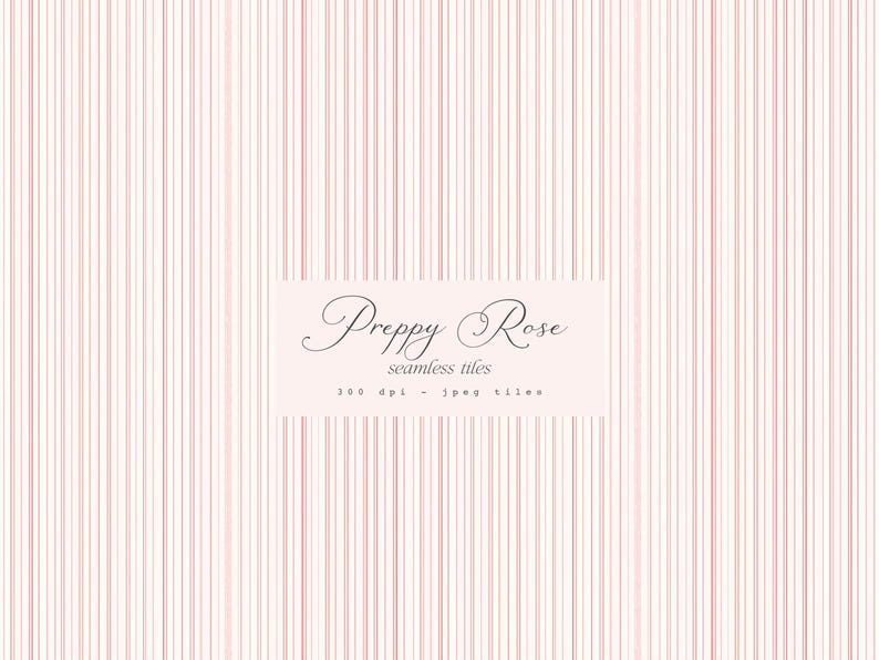 Preppy Rose Seamless Patterns in Grandmillenial Style - Watercolor ...