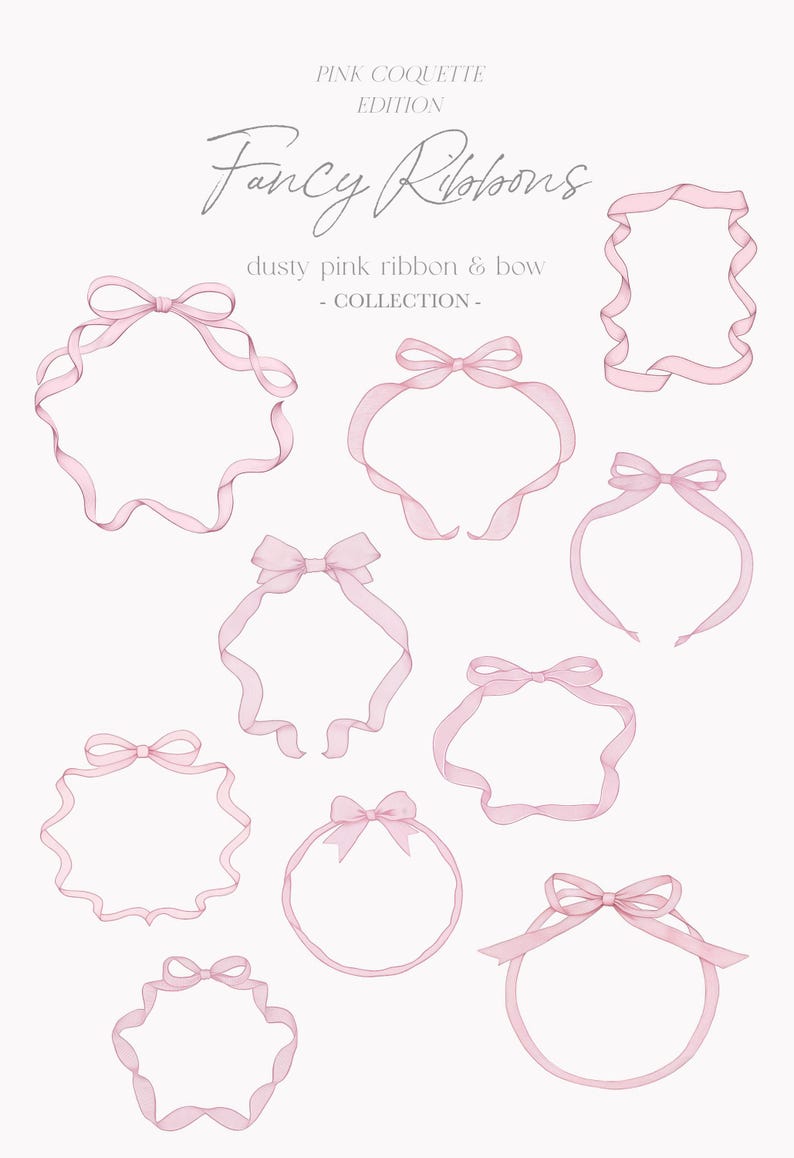 Imágenes prediseñadas de lazos y cintas rosas - Cintas coquetas - Lazos ...