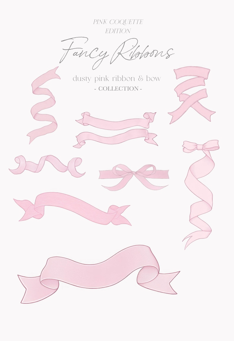 Imágenes prediseñadas de lazos y cintas rosas - Cintas coquetas - Lazos ...