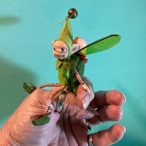 Dinkydarlings 33 OOAK Pixie Fairy Little Green Elf Boy Polymer Clay ...
