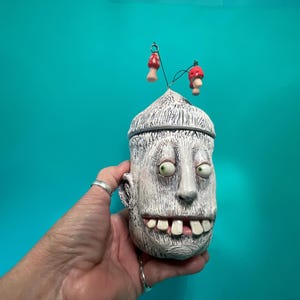 Dinkydarlings 2 OOAK Silly Goof FUNK Stash Jar With Teeth Weird O ...