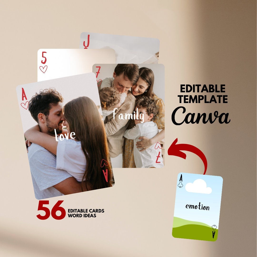 Custom Card Deck, Custom Poker Cards, Wedding Guestbook, Playing Cards ...