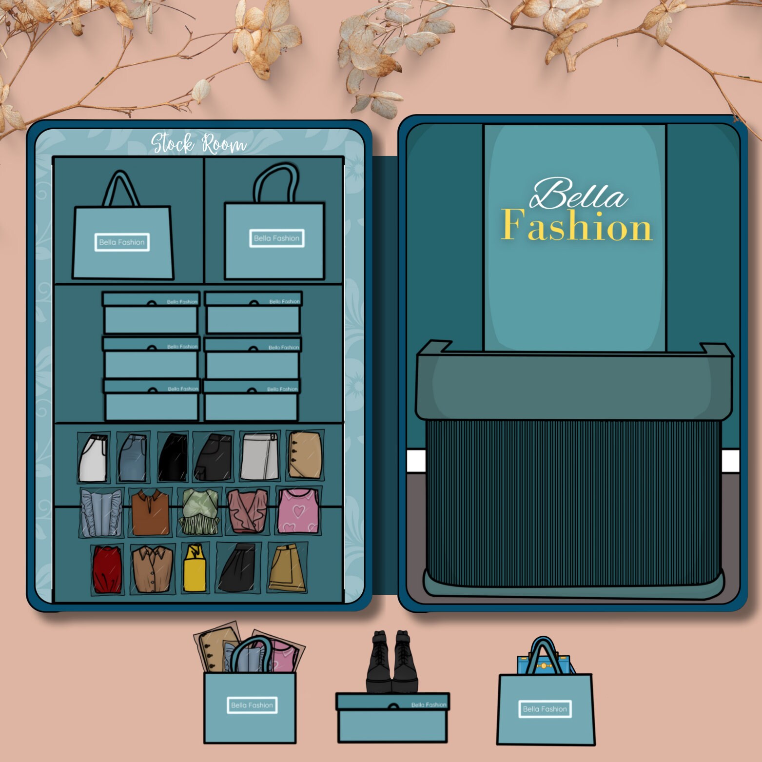 Fashion Boutique Paper Doll Printable Busy Book for Girls - Etsy