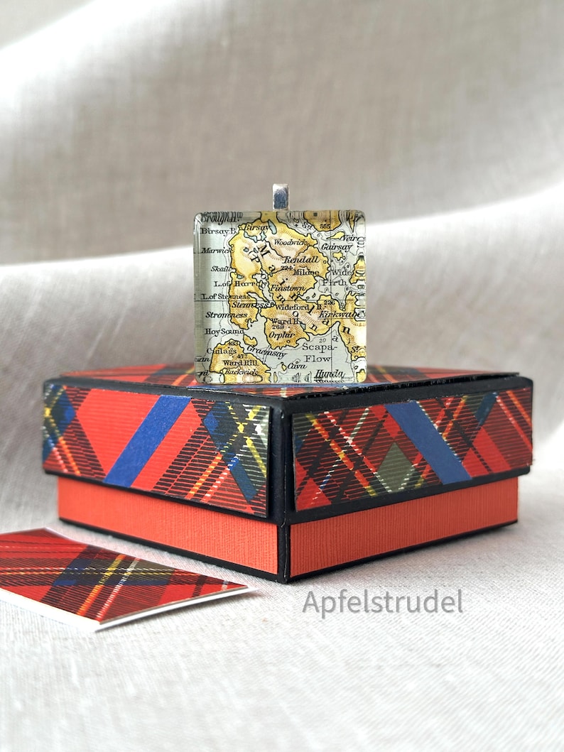 1901 Orkney Map Pendant Necklace – 925 Sterling Silver, Rendall ...