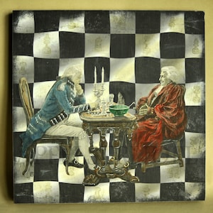 Chess Art, Chess Pieces, Checkmate, Chessboard, Art Collage, Recycled ...
