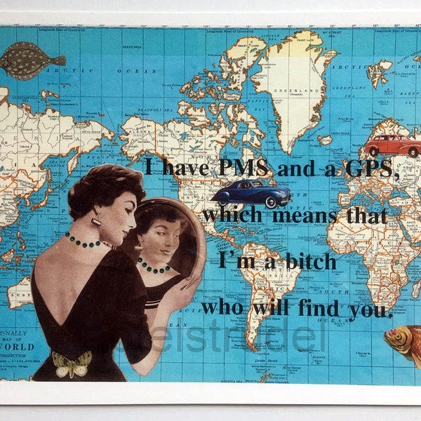 World Map Mirror - Etsy UK