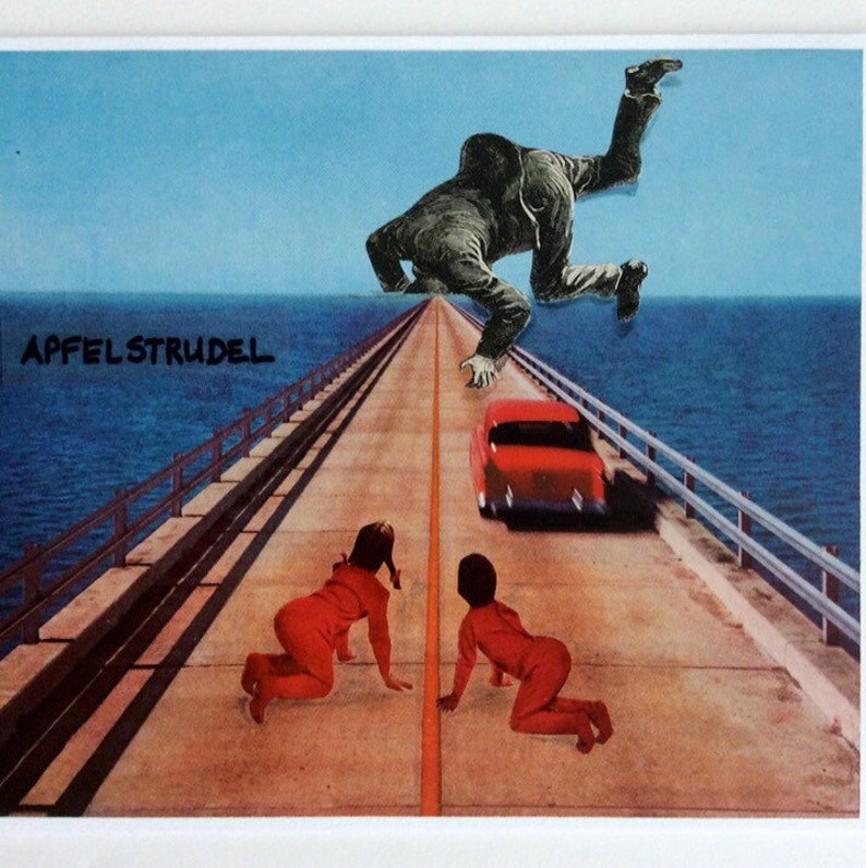 Danger. Art Collage Surreal Art Bridge Over Troubled Waters - Etsy