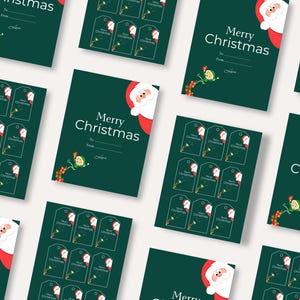 Printable Green Christmas Gift Tags DIY Christmas Tags Christmas Gift ...