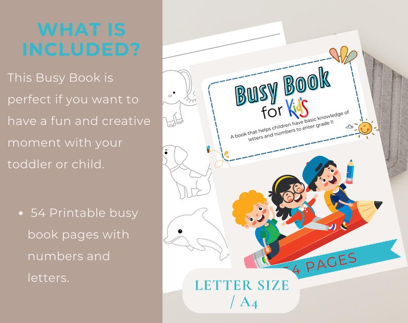 Blue Busy Book Printable book for Kids Toddlerpreschool ...