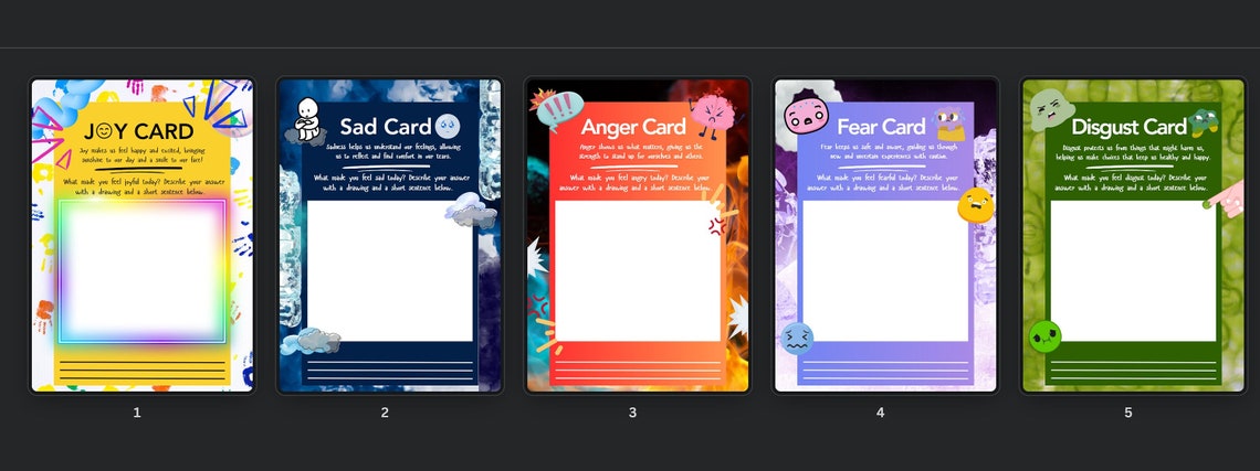Inside Out-inspired Reflection Cards for Young Children 2024 *trending ...