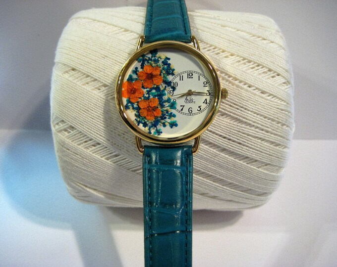 Turquoise Blue Wrist Watch, Womens Watch, Wrist Watch for Women, Bridal ...