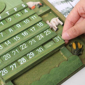 Cute Pet Farm Theme Perpetual Calendar.retro Pastoral Style Handmade ...