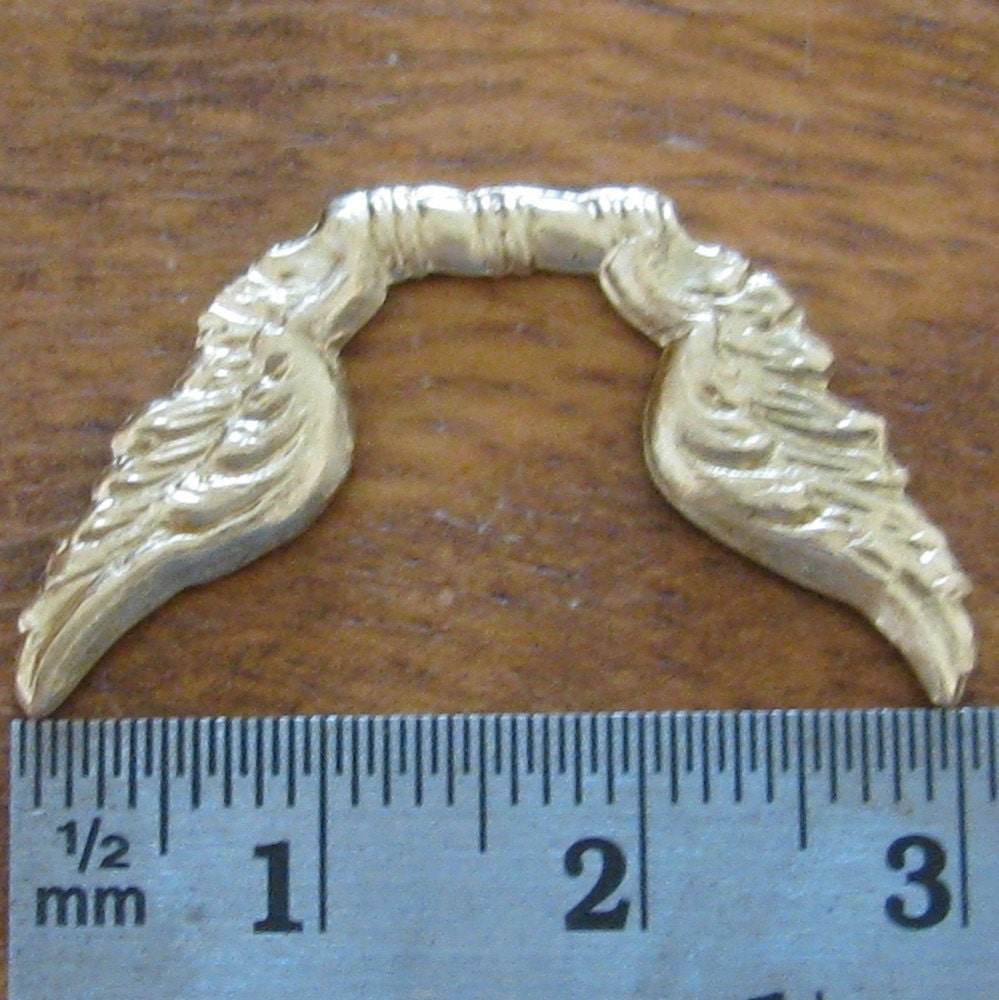 Achilles Wings Brass Metal Stamping 1244 2 Pieces - Etsy