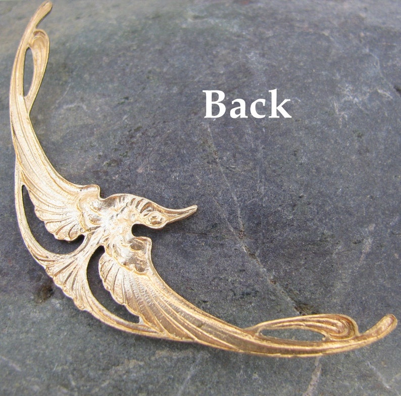 Flying Bird Large Brass Metal Stamping 1421 - 1 Piece - Etsy