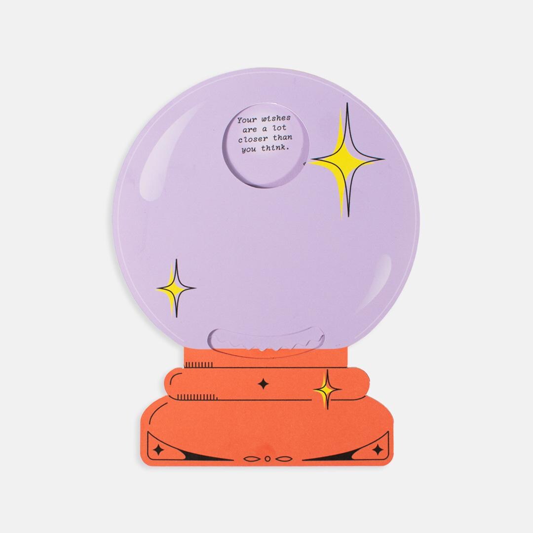 Crystal Ball Fortune Telling Birthday Card - Interactive With Pre ...