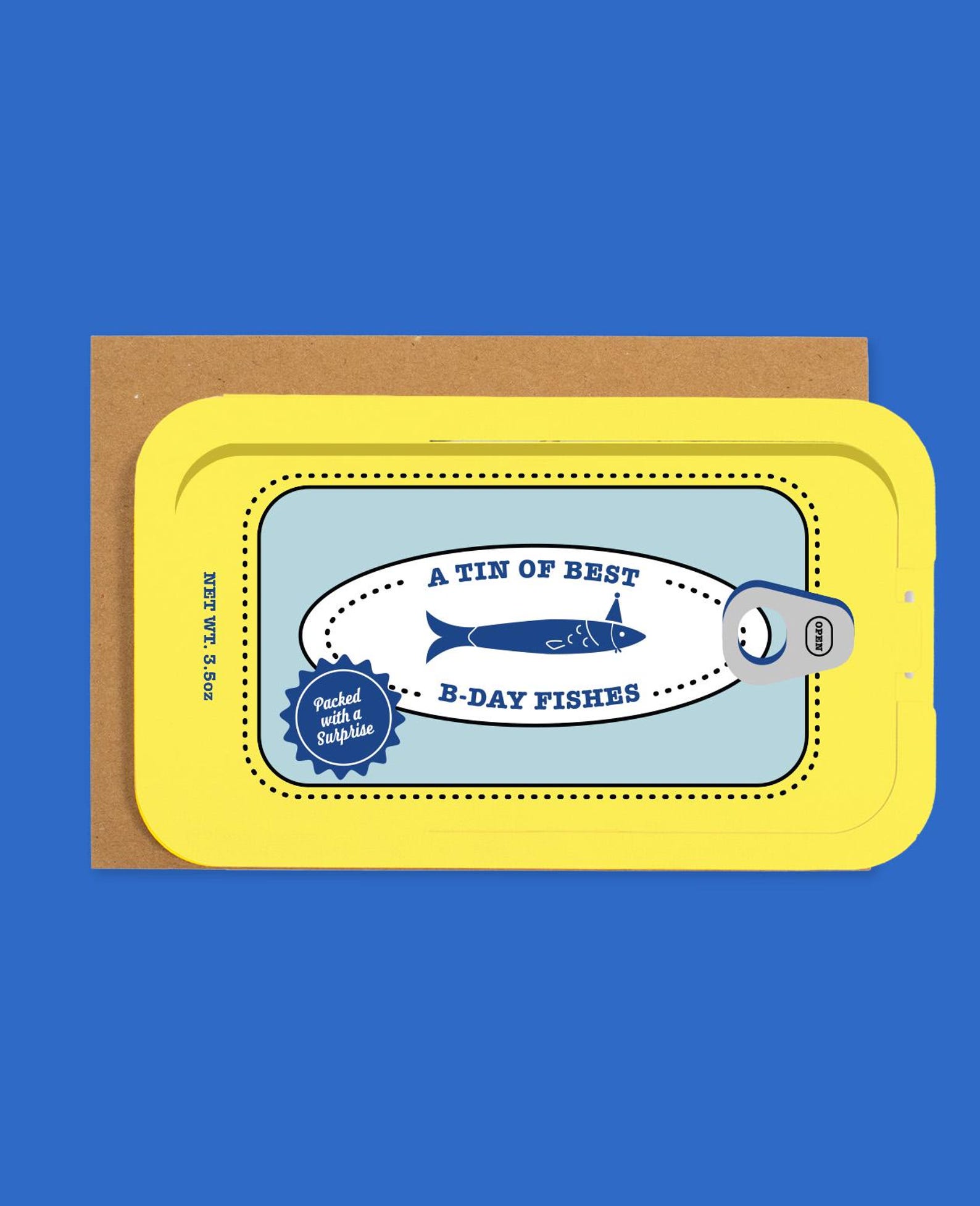 Sardine Can Birthday Card: Pop-up Card With a Surprise Inside! - Etsy