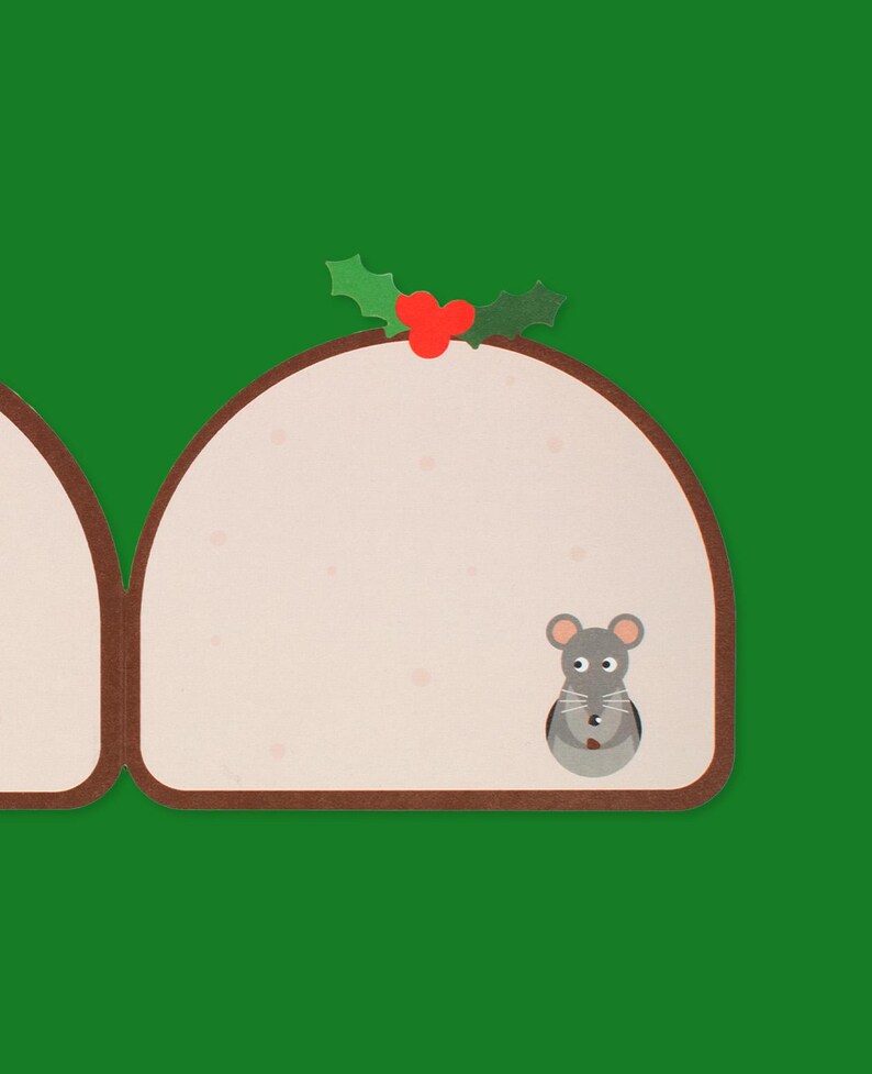 Figgy Pudding Christmas Greeting Card: Holiday Dessert Illustration ...