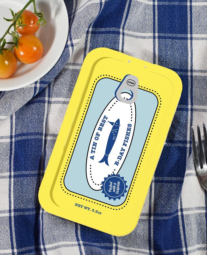 Sardine Can Birthday Card: Pop-up Card With a Surprise Inside! - Etsy