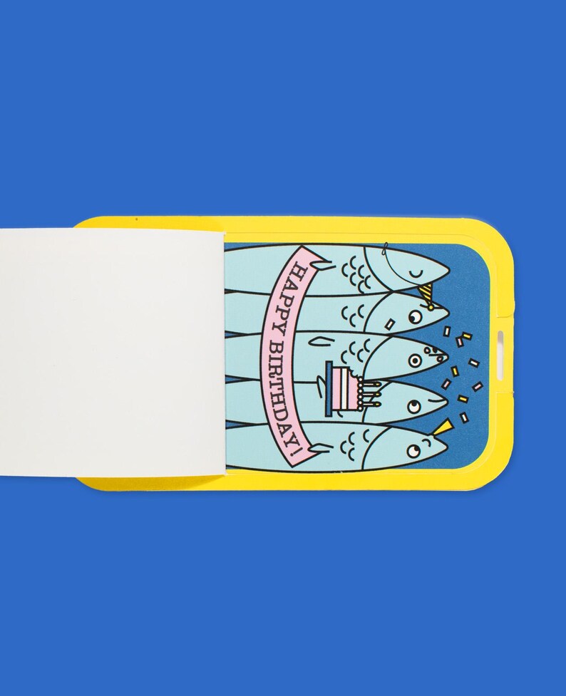 Sardine Can Birthday Card: Pop-up Card With a Surprise Inside! - Etsy