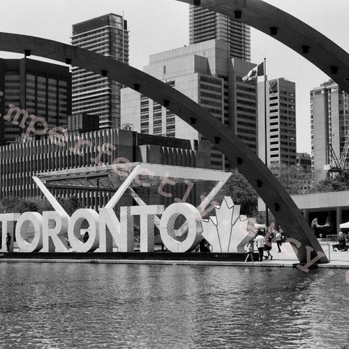 Toronto Print Black and White Wall Art Urban City | Etsy Canada