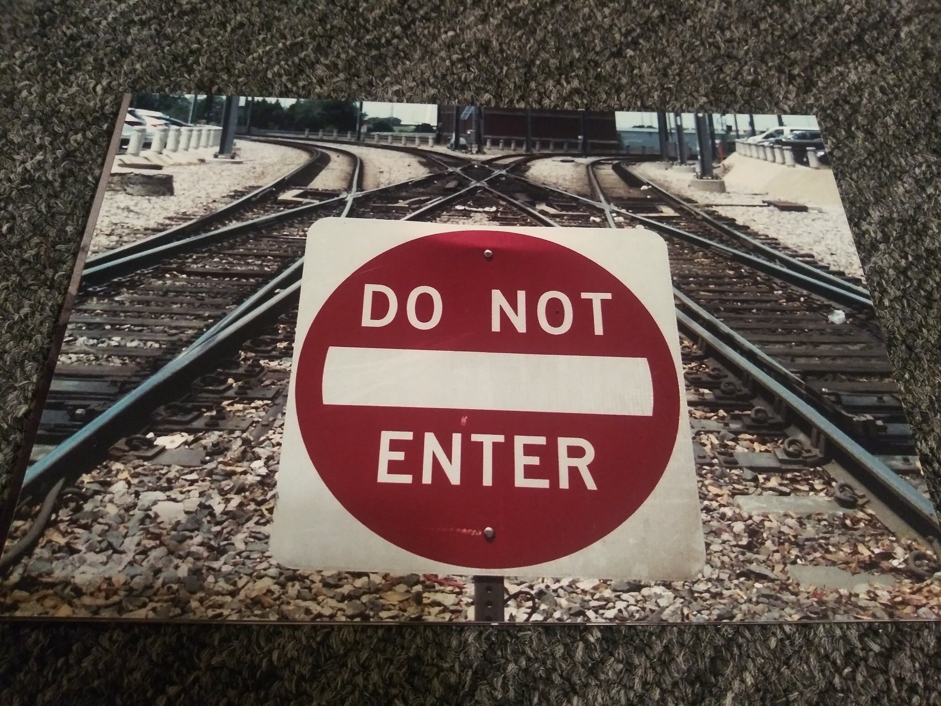 Do Not Enter Sign and Railroad Crossing - 5x7" Color Print - Art Photo ...