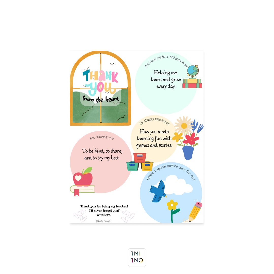 Editable Teacher Appreciation,teacher Appreciation Fill in Blank ...