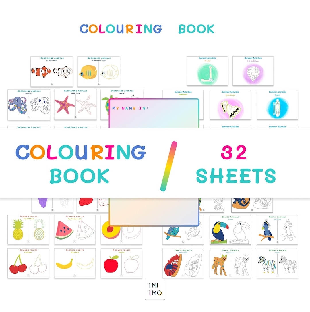 32 Coloring Pages Toddlers Colouring Page Coloring Book Preschool ...