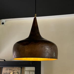 Set of 2 Oxidized Copper Pendant Light, Vintage-inspired Onion Dome ...