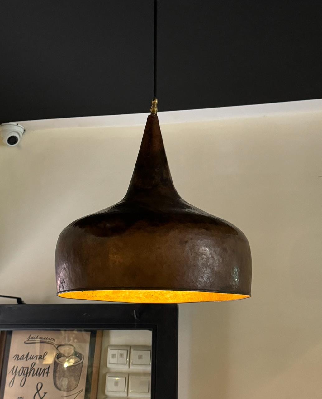 Set of 2 Oxidized Copper Pendant Light, Vintage-inspired Onion Dome ...