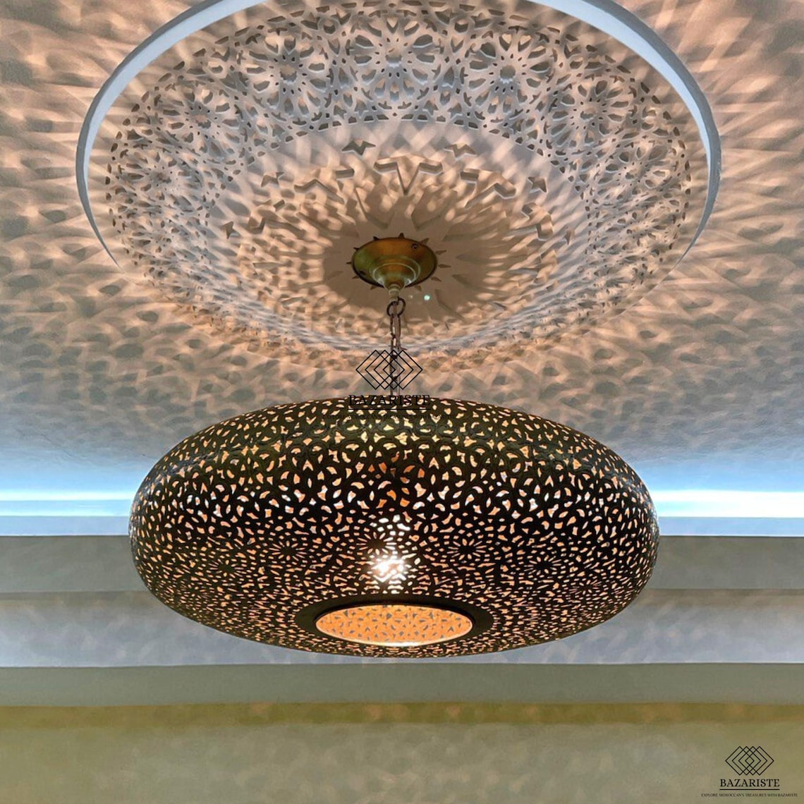 Moroccan Light Fixtures. Pendant Lighting, Moroccan Brass Chandelier ...