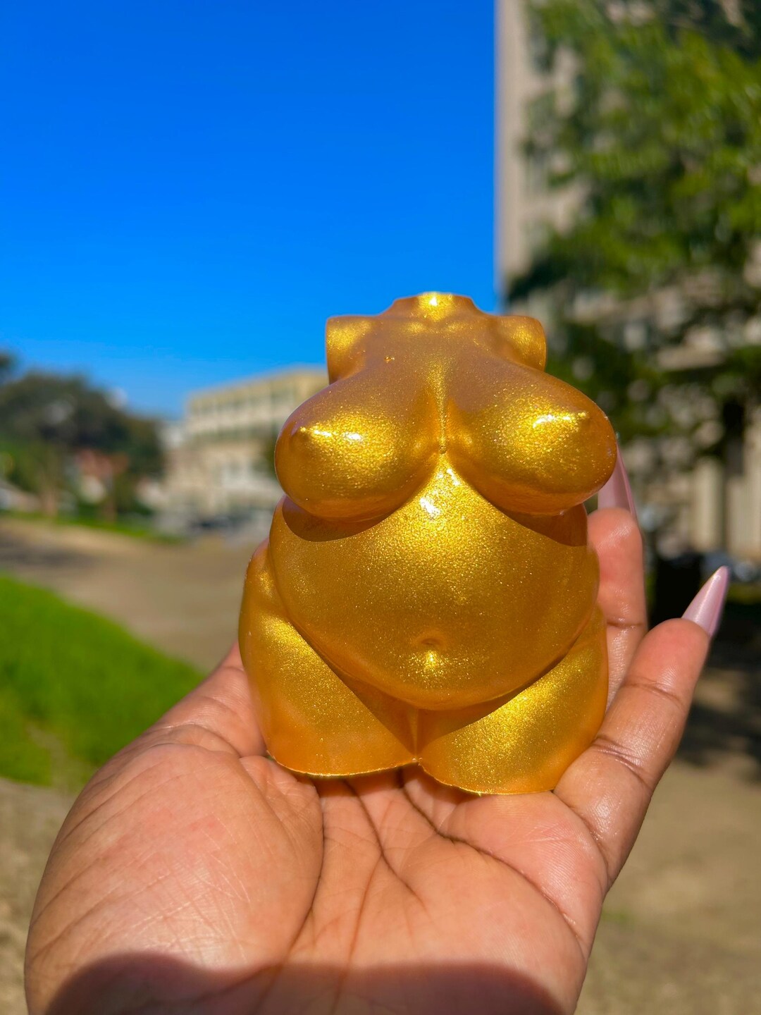 Plus Sized Fat Body Positive Resin Body Sculpture Goldie - Etsy