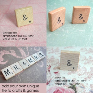 Heart Vintage Blank Scrabble Tile .. Customize Your Own Letter and ...