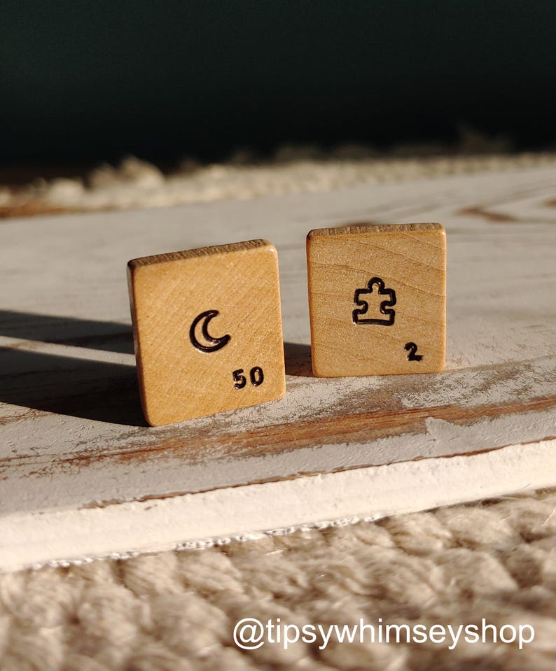 Heart Vintage Blank Scrabble Tile .. Customize Your Own Letter and ...