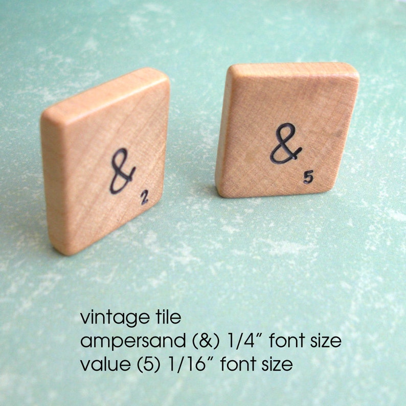 Vintage Blank Scrabble Tile .. Customize Your Own Letter and Value ...