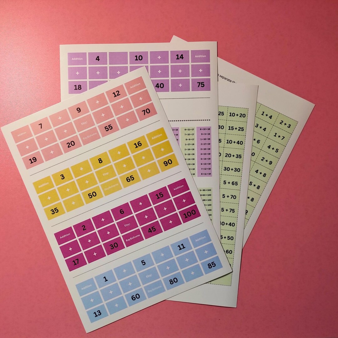 Addition Game for Kids / Math is Fun! A Family Game to Learn Addition ...