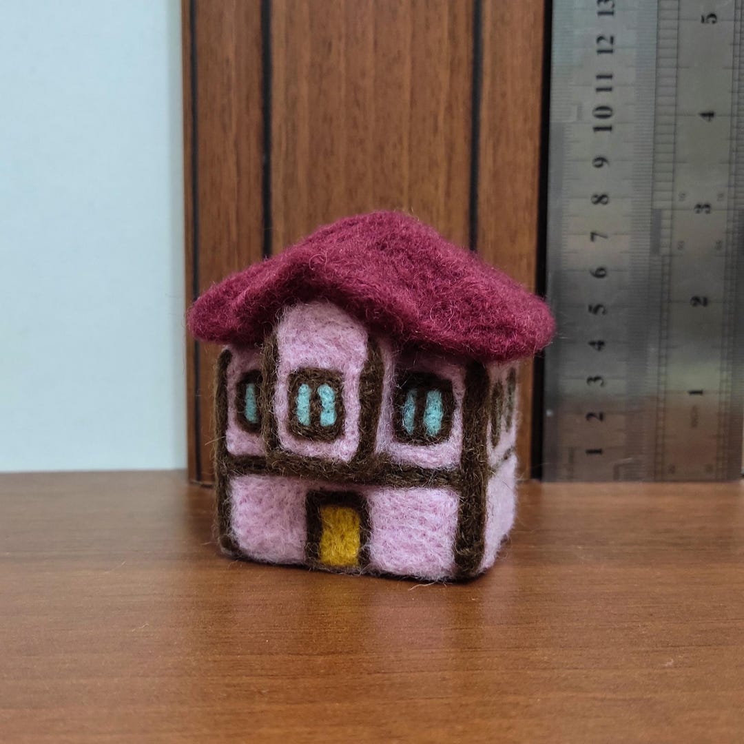 Needle Felted House, Historic House, Authentic Art, Traditional and ...